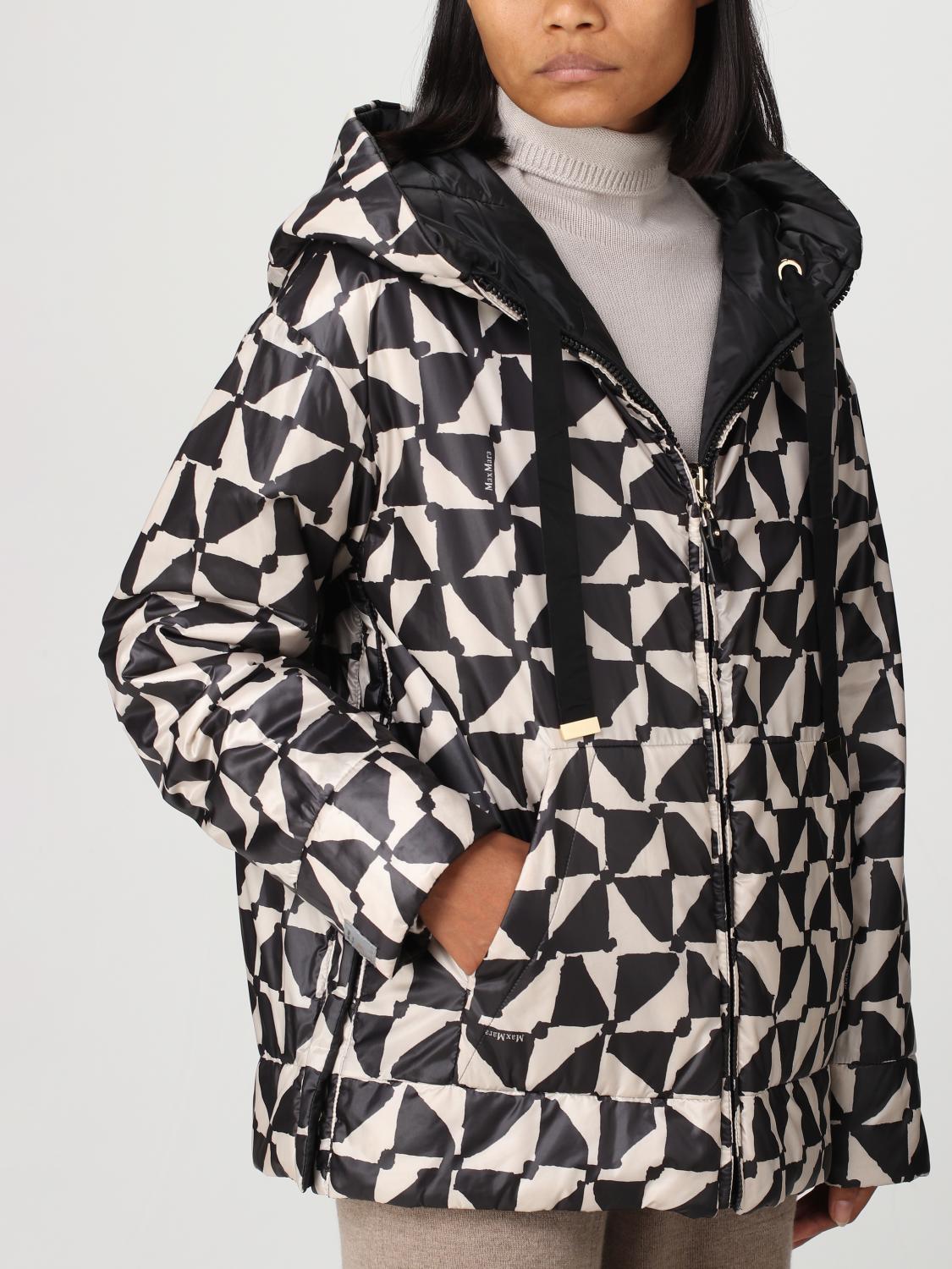 MAX MARA THE CUBE: Piumino reversibile in nylon stampato - Nero ... MAX MARA THE CUBE: Piumino reversibile in nylon stampato - Nero ...