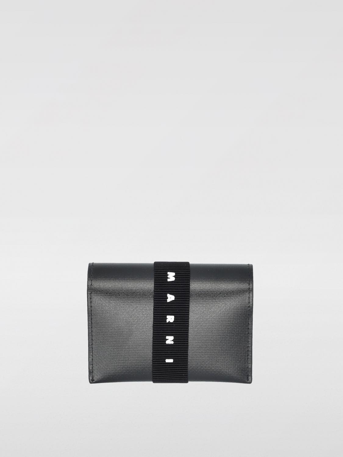 MARNI: Wallet men - Black | Marni wallet PFMI0078A0P5769 online at ...