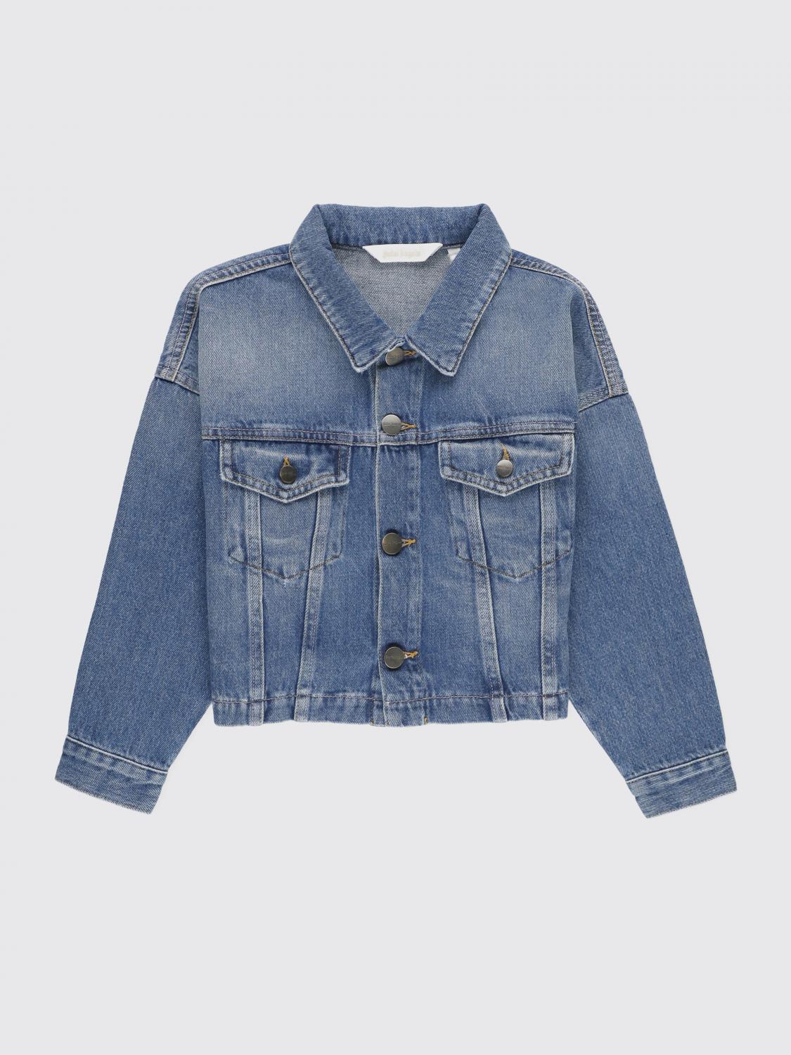 PALM ANGELS KIDS: Giacca bambino - Blue | Giacca Palm Angels Kids ...