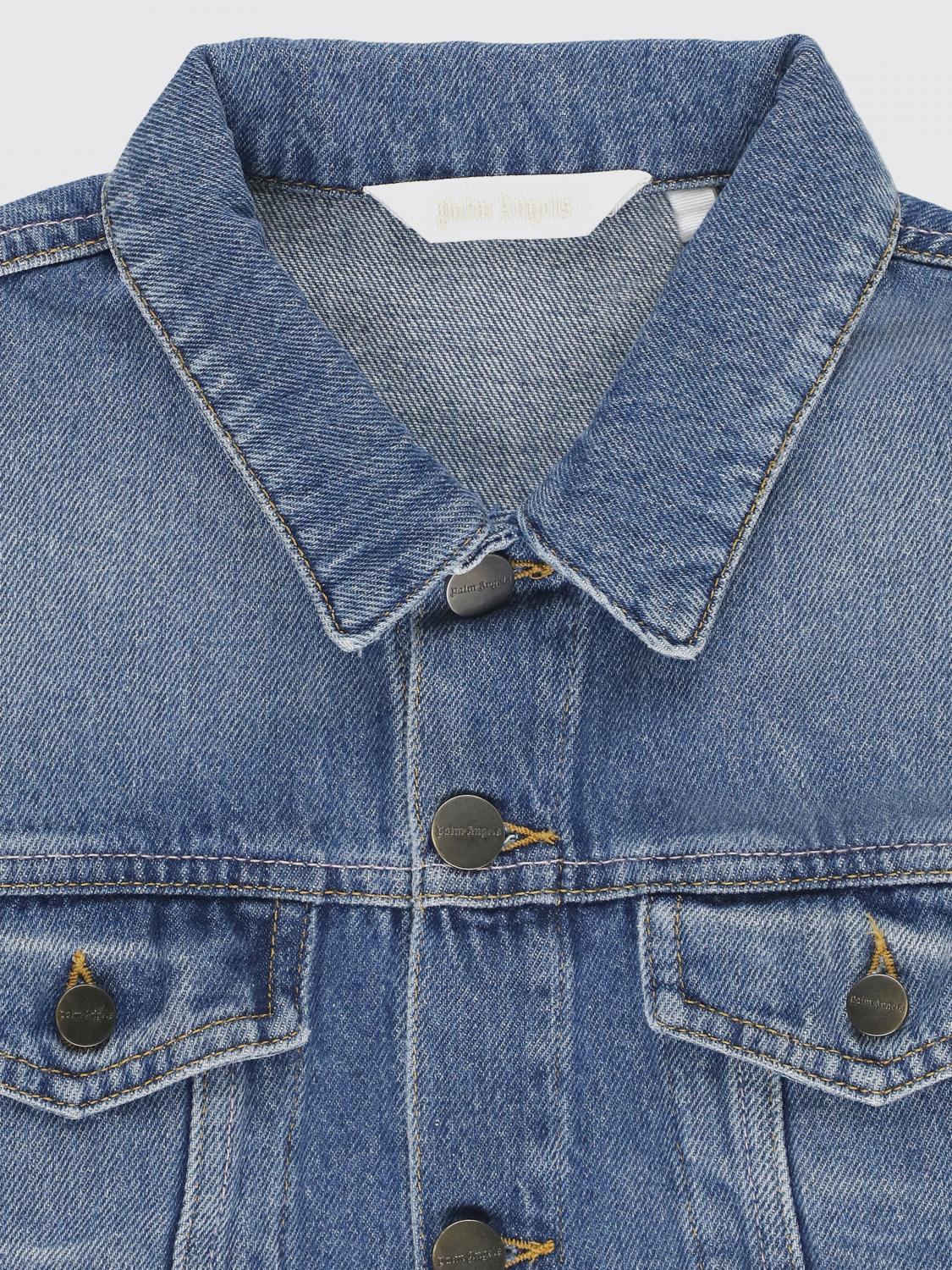 PALM ANGELS KIDS: Giacca bambino - Blue | Giacca Palm Angels Kids ...