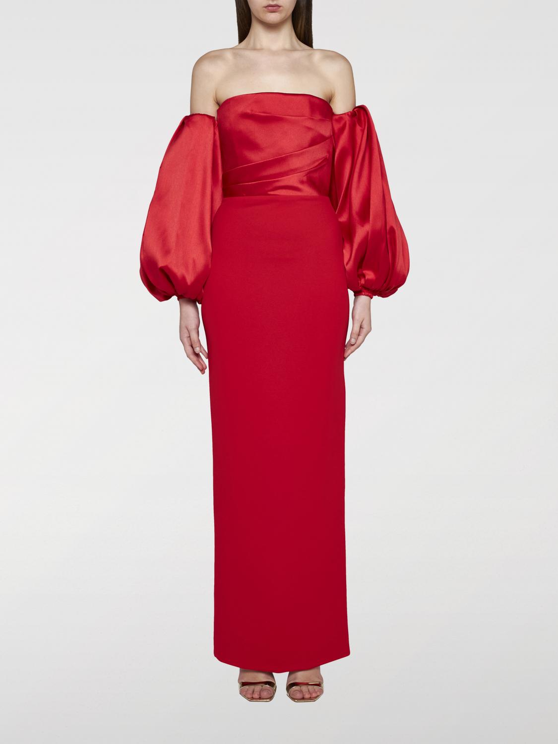 Solace London Dress Woman Color Red In Rot | ModeSens