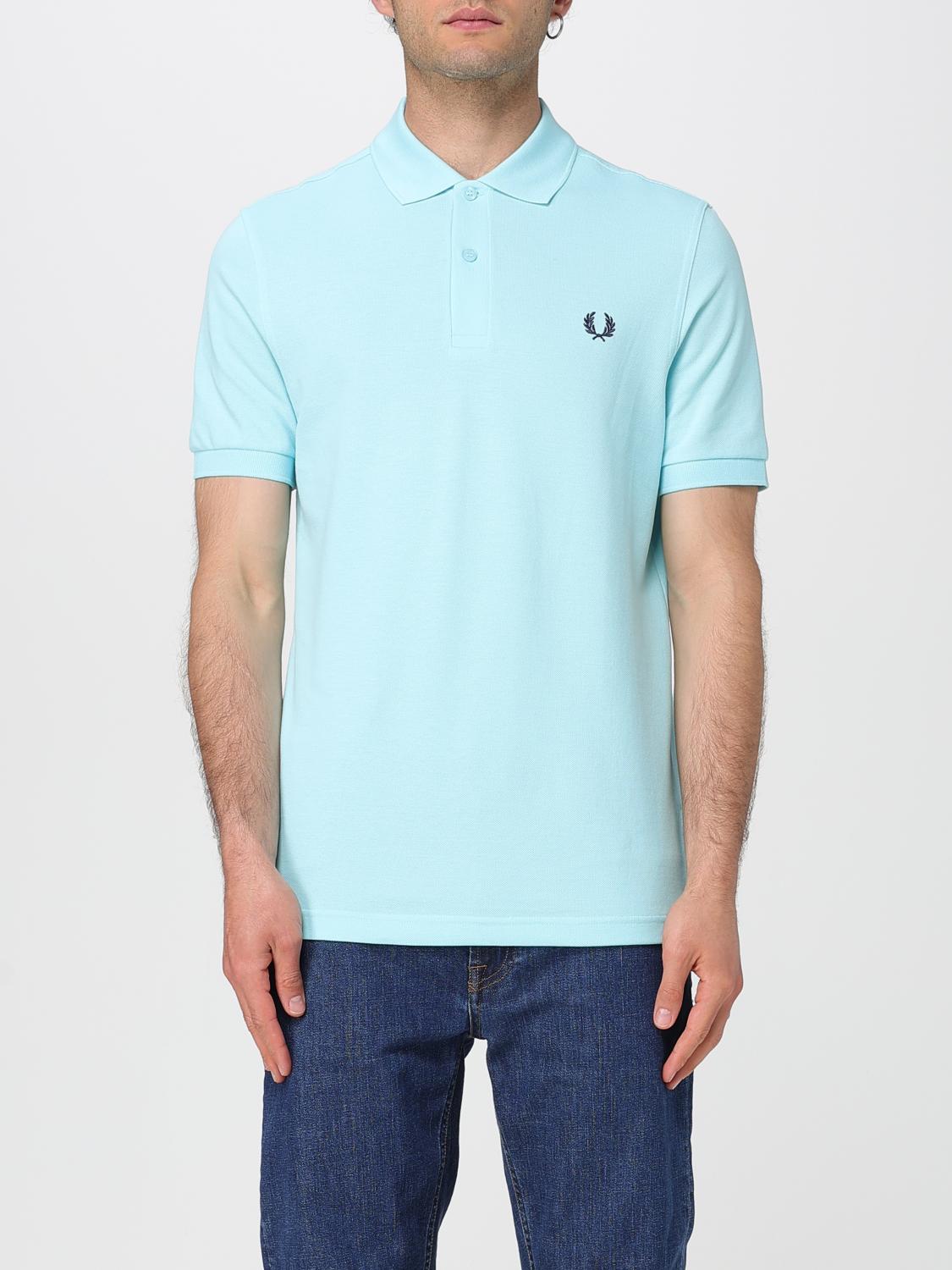 Fred Perry Polo Shirt Men Color Sky Blue | ModeSens