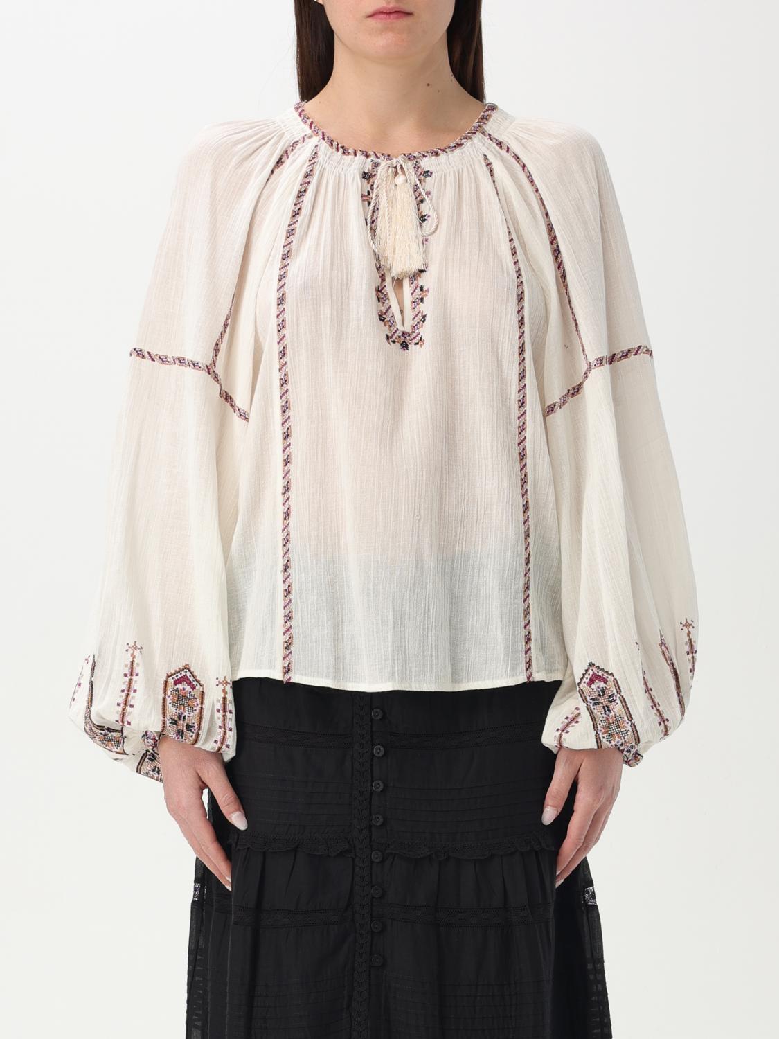 Isabel Marant Étoile 'fernanda' White Shirt With Bow Closure On The ...