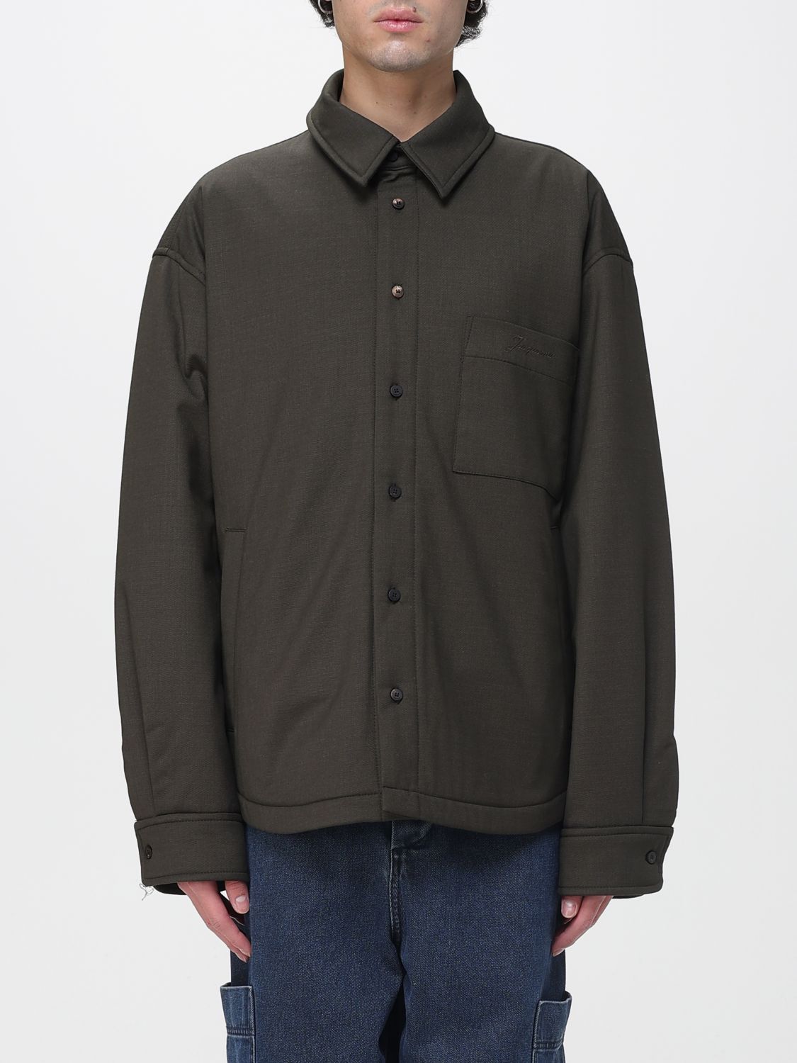Jacquemus La Chemise Boulanger Puffer Jackets Green In Multi | ModeSens