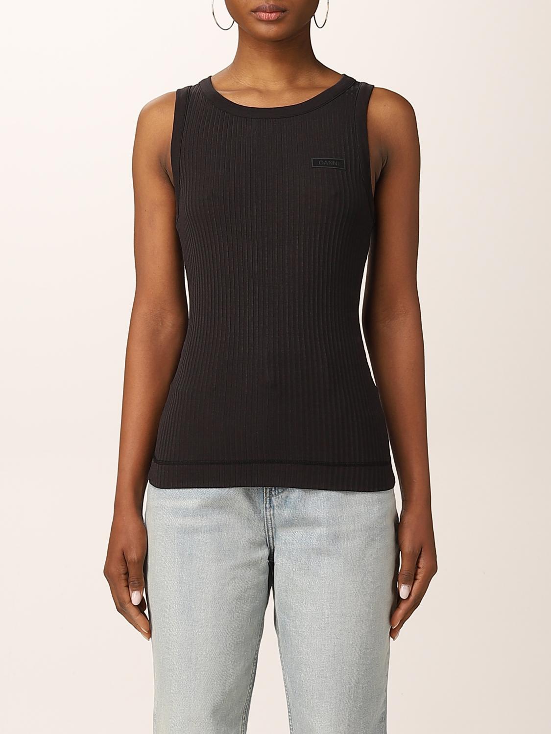GANNI: Damen Top - Schwarz | Ganni Top A3699 online auf GIGLIO.COM