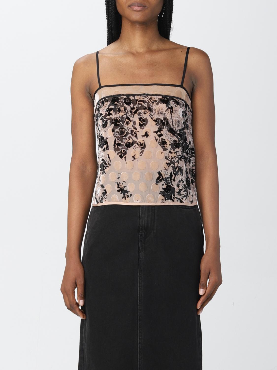 DIESEL: top for woman - Black | Diesel top A049750NCAP online on GIGLIO.COM